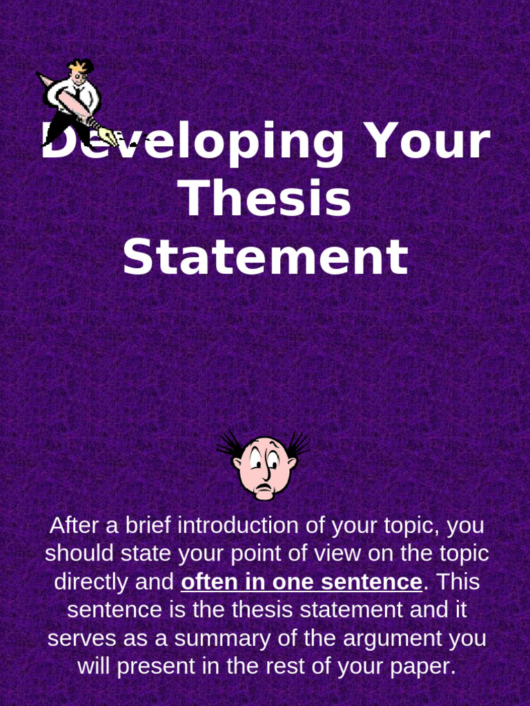 Crafting a Strong Thesis Statement | PDF | Question | Adventures Of ...