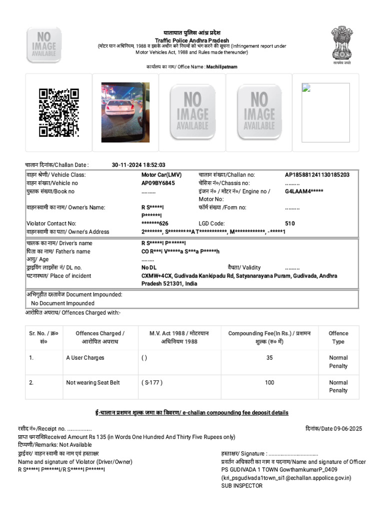 Echallan - Parivahan.gov - in Report Print-Page Challan No XThAvZFN2+4Mr3egEg6Sj91m9cQYVs6wg ...