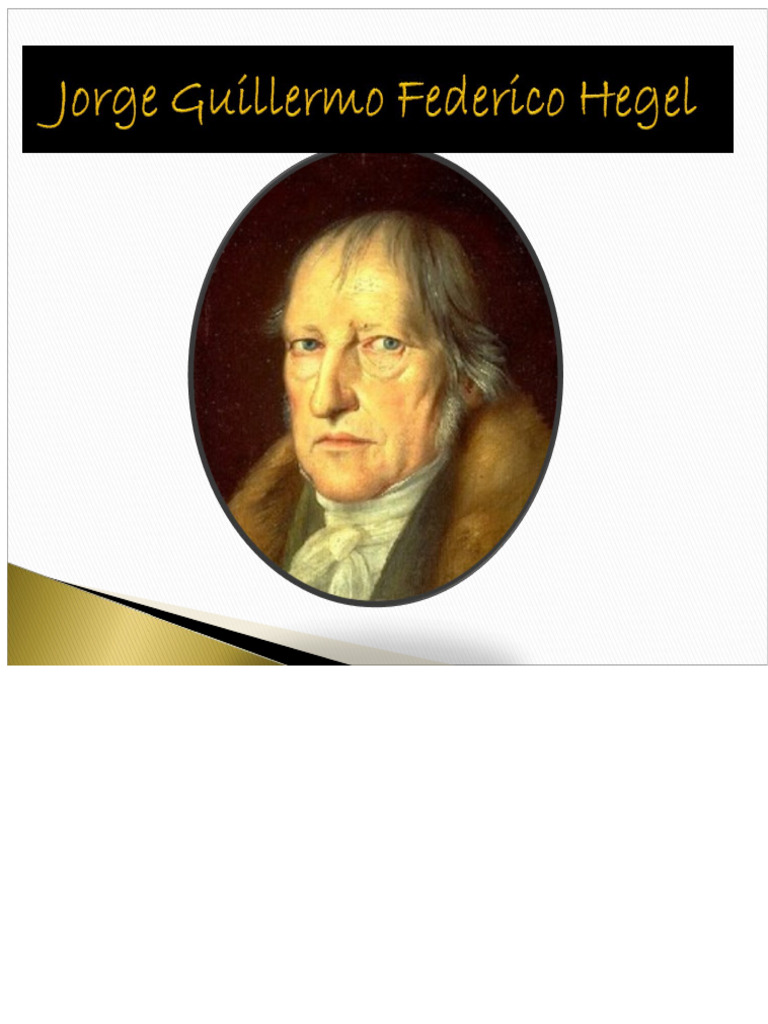 Jorge Guillermo Federico Hegel | PDF