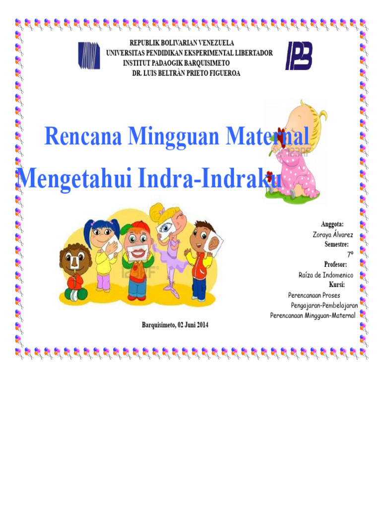 Zoraya Perencanaan Mingguan Maternal1 | PDF