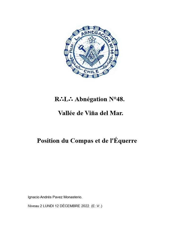 Symbolisme de l'Équerre et du Compas | PDF | Franc-maçonnerie