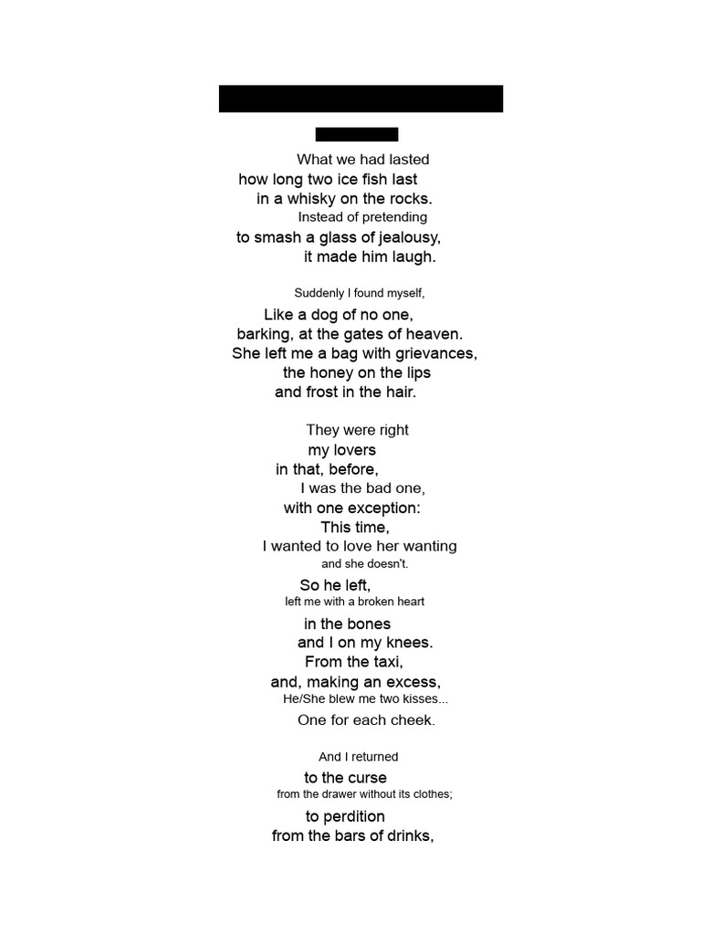 19 Days and 500 Nights - Lyrics by Sabina | PDF