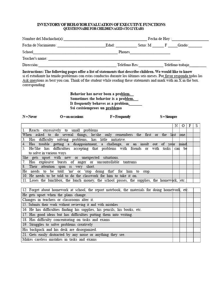 BRIEF Teachers | PDF | Classroom | Behavioural Sciences