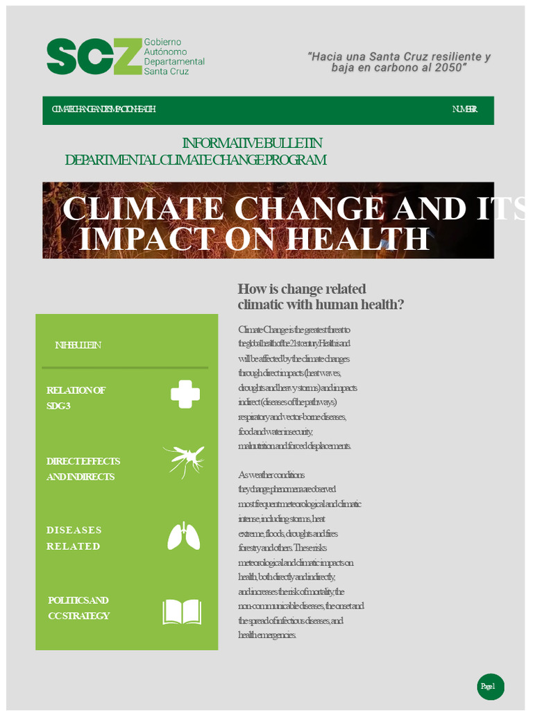 Bulletin 4 Climate Change and Its Impact On Health | PDF