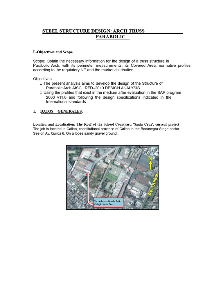 Parabolic Arch Truss Design Guide | PDF | Welding | Construction
