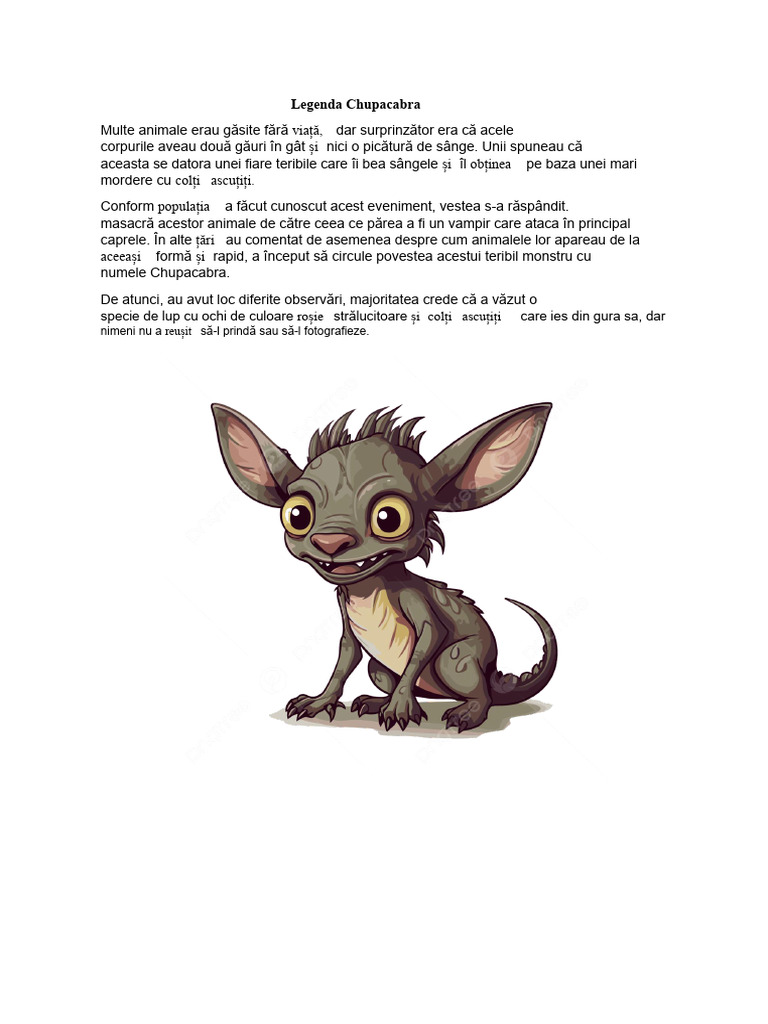 Legenda Chupacabra | PDF