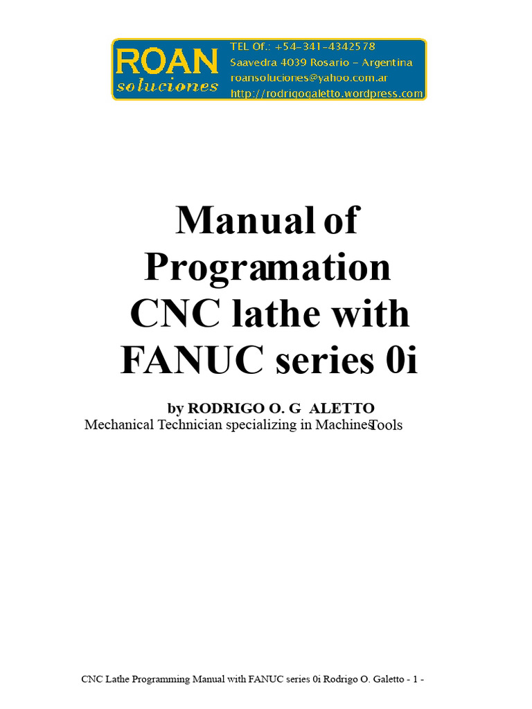 CNC Lathe Programming Guide FANUC 0i | PDF | Metalworking | Mechanical ...