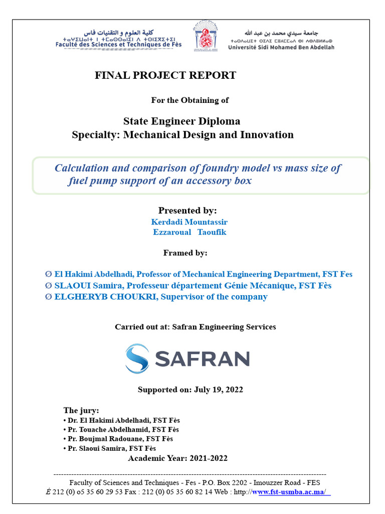 Microsoft Word - internship report Safran .docx - Unknown | PDF | Jet Engine | Rocket
