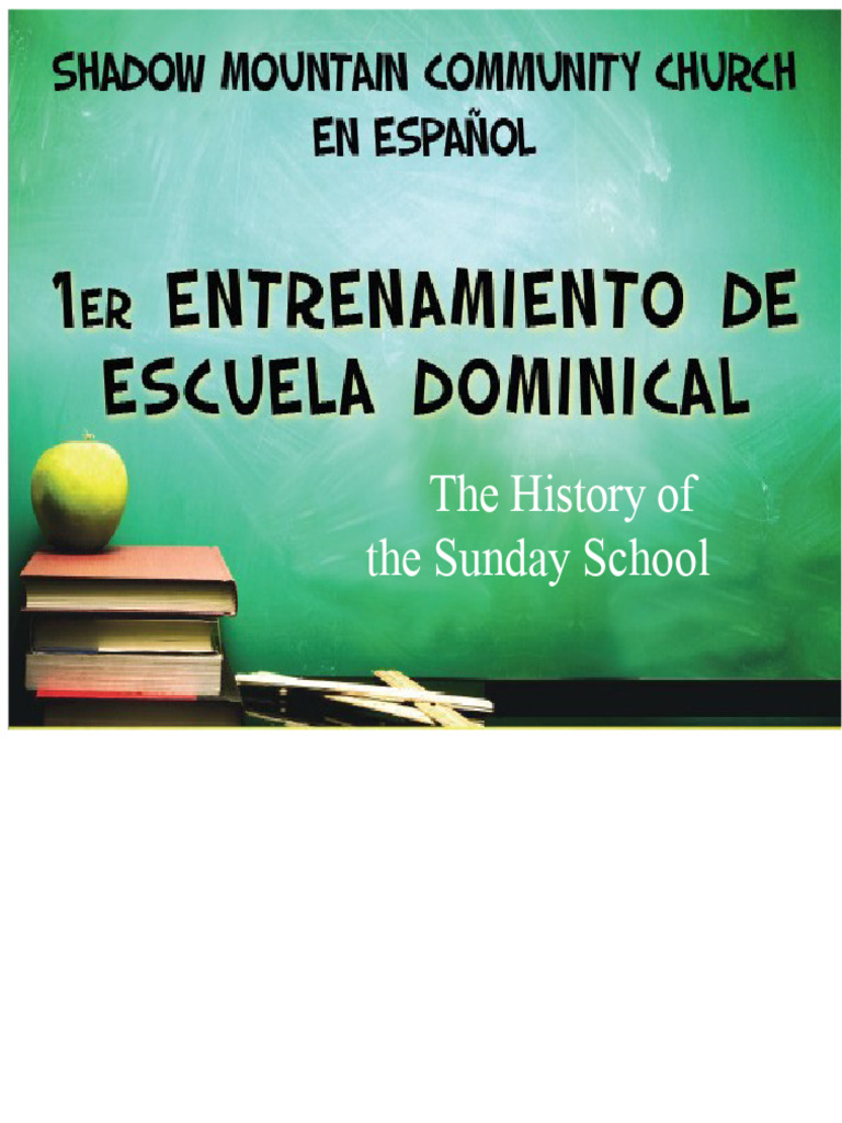 origin of Sunday school | PDF | Sunday School | Systematic Theology