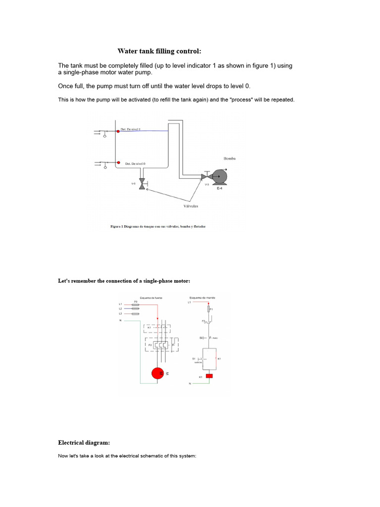 Water Tank Filling Control System Guide | PDF | Electronics | Computing