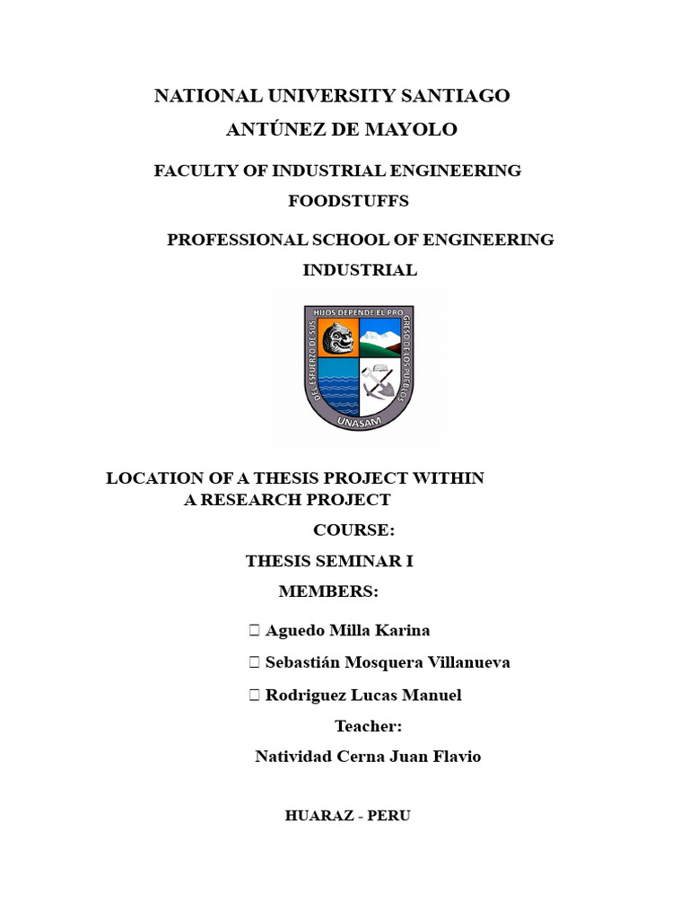 Thesis Project Location Analysis Guide | PDF | Transport | Evaluation