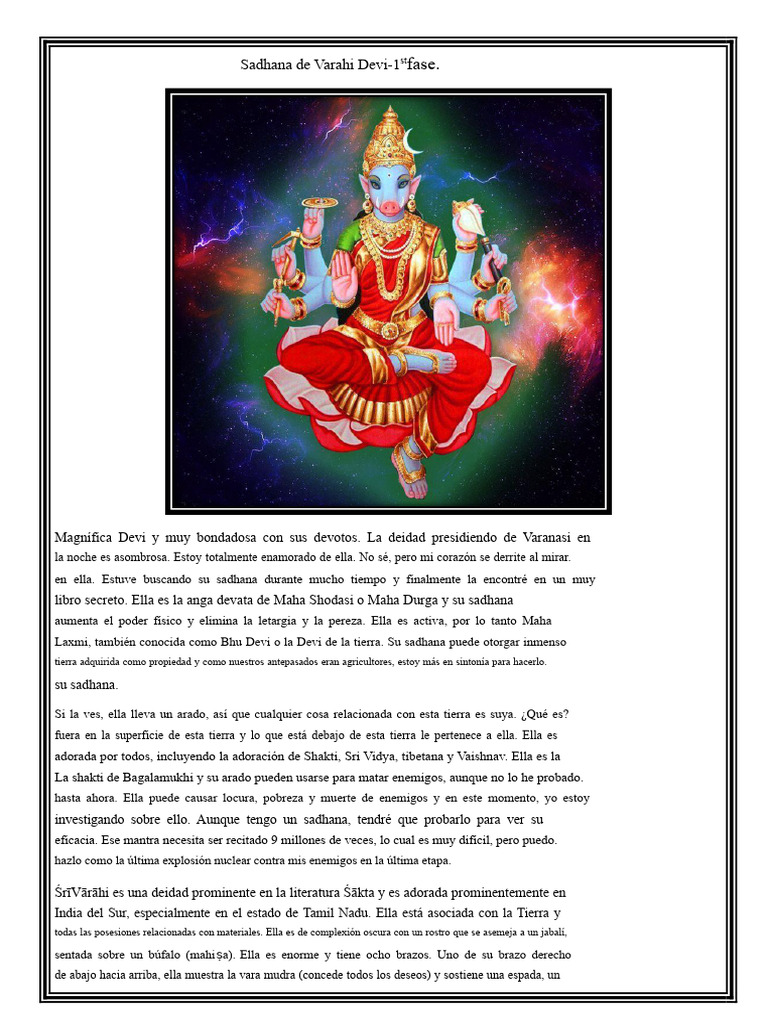 Sadhana de Varahi Devi | PDF