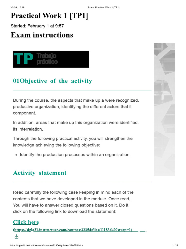 Safety Practical Work 1 (TP1) 80% | PDF | Risk | Multiple Choice