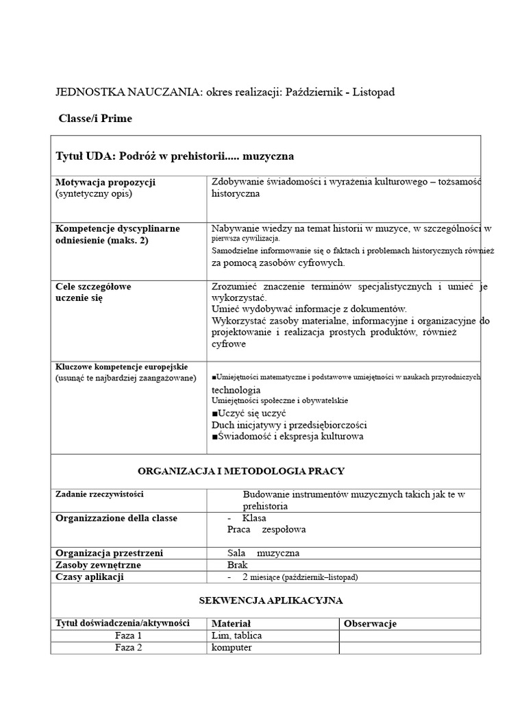 UDA Muzyka | PDF