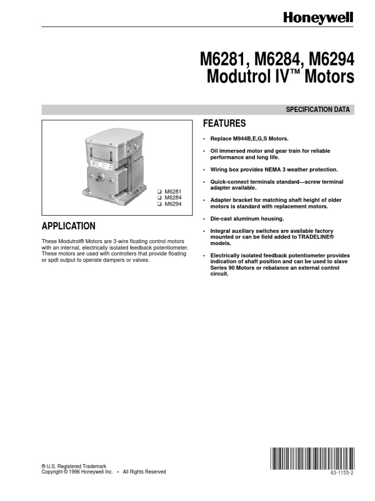 Modutrol Honeywell | PDF | Switch | Mains Electricity