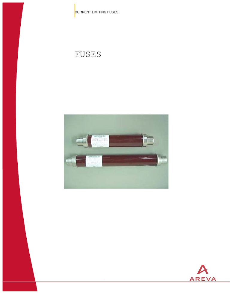 Areva fuses | PDF | Fuse (Electrical) | Transformer