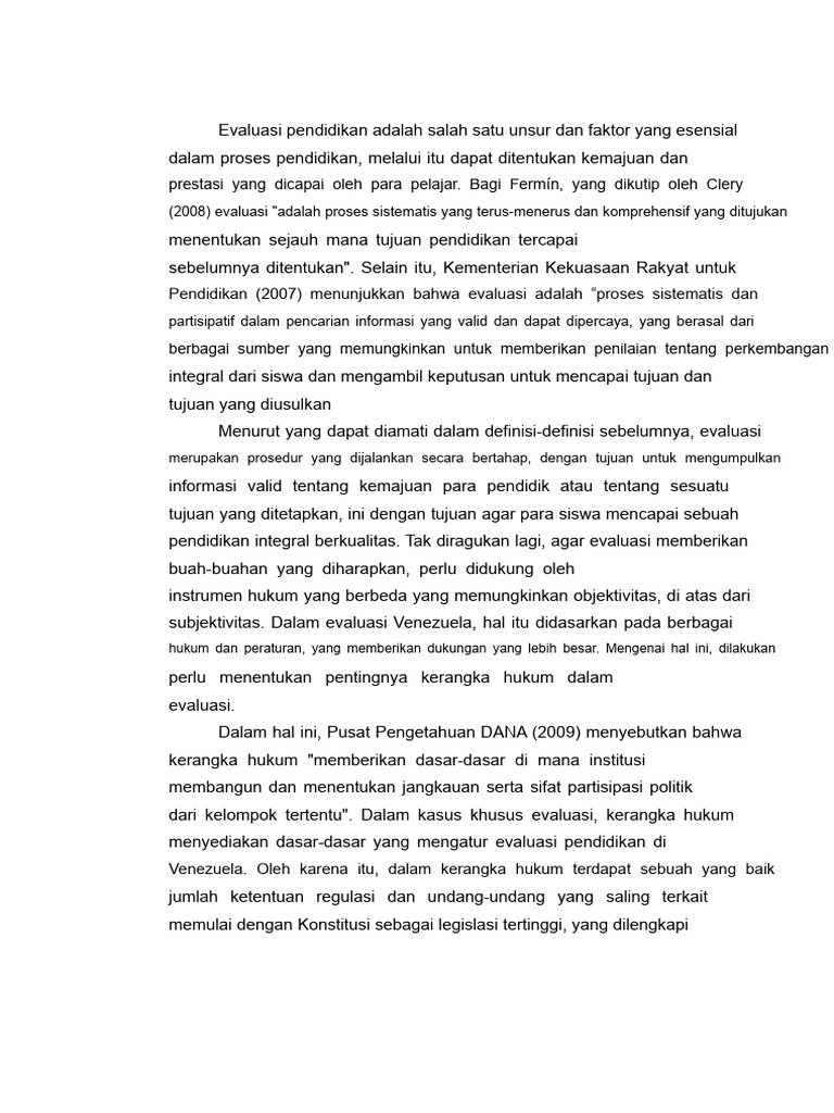 Pentingnya Kerangka Hukum dalam Evaluasi | PDF