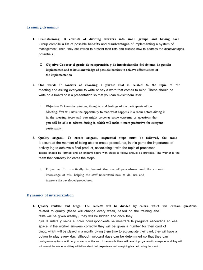 IDEAS AND DYNAMICS OF QUALITY | PDF | Brainstorming | Audit