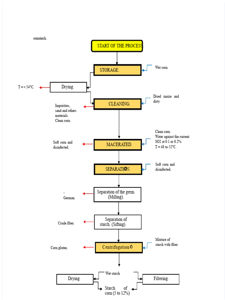 Cornstarch and Glucose Syrup Production | PDF | Starch | Corn Starch