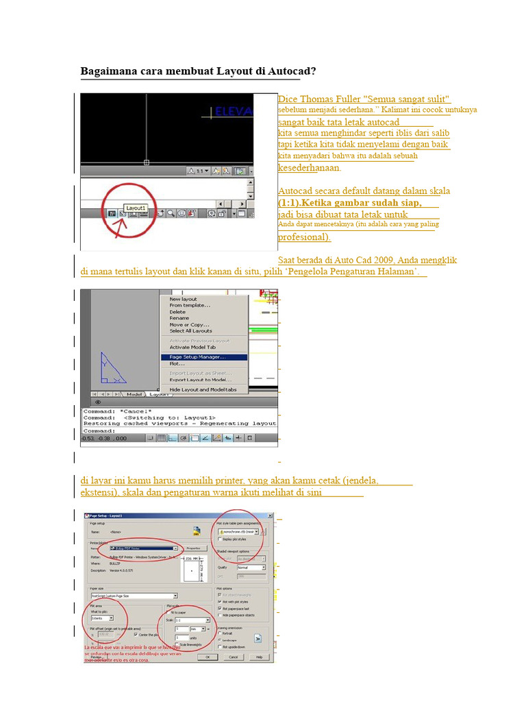 Cara Membuat Layout di AutoCAD dengan Mudah | PDF