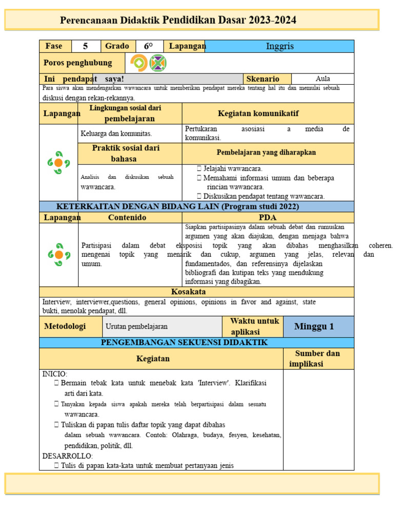 Kelas 6 Februari - Bahasa Inggris (2023-2024) | PDF
