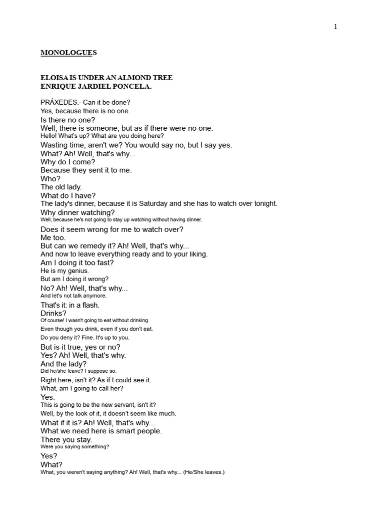 Monologues Theater | PDF | Julius Caesar