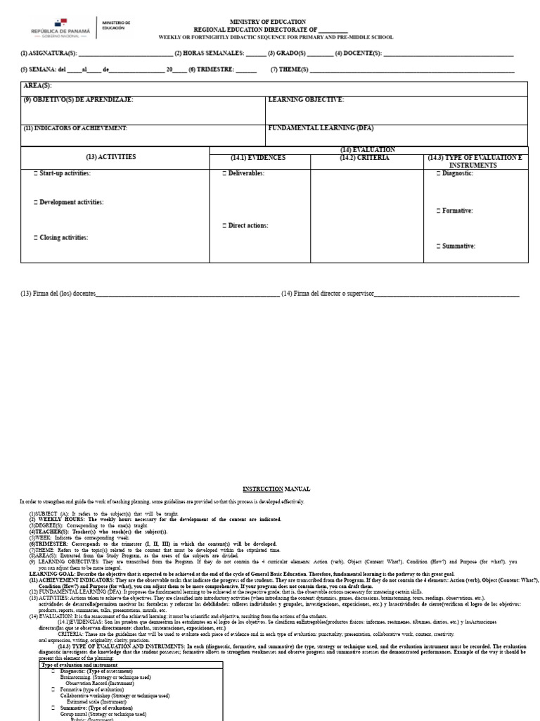 Didactic Sequence for Primary Education | PDF | Educational Assessment ...