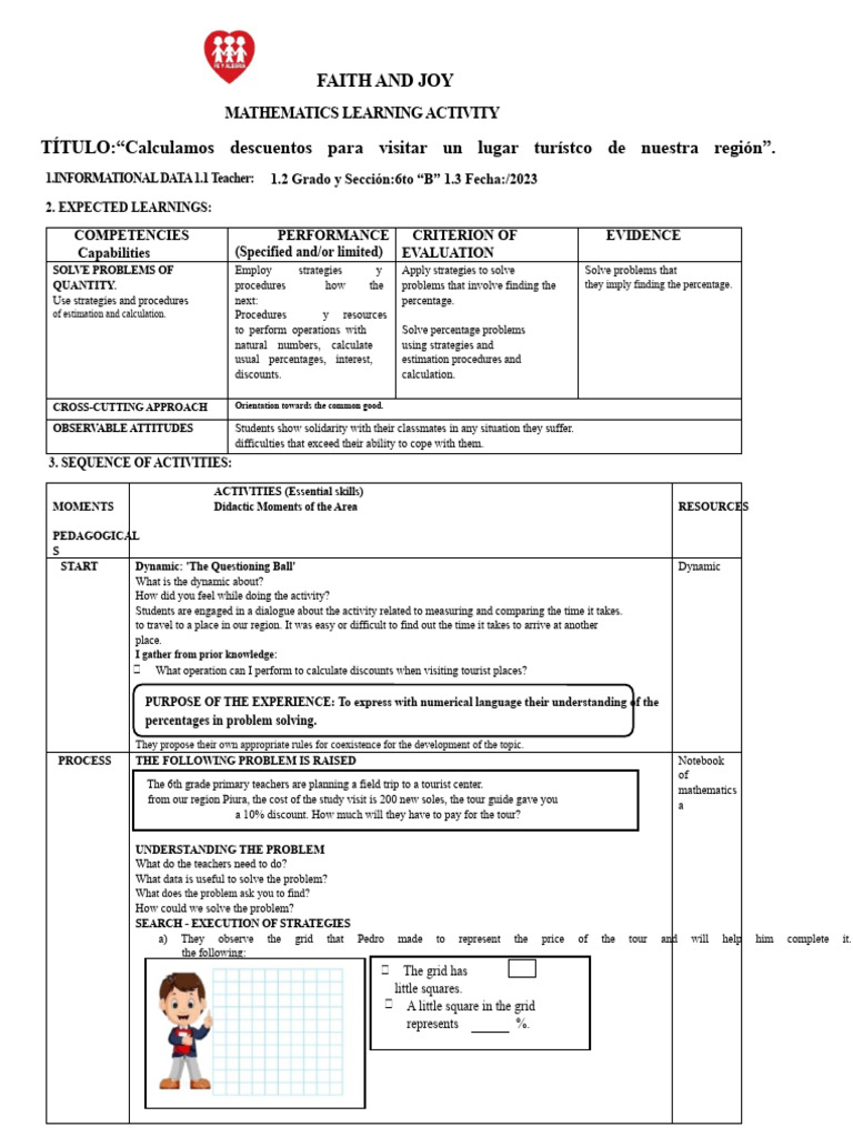 We Practice How To Calculate Discounts 6TH B-2023 | PDF | Mathematics ...
