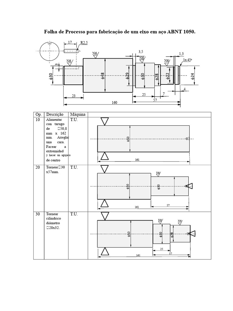 Hoja de Proceso Eje Escalonado | PDF | Ingeniería mecánica | Máquinas