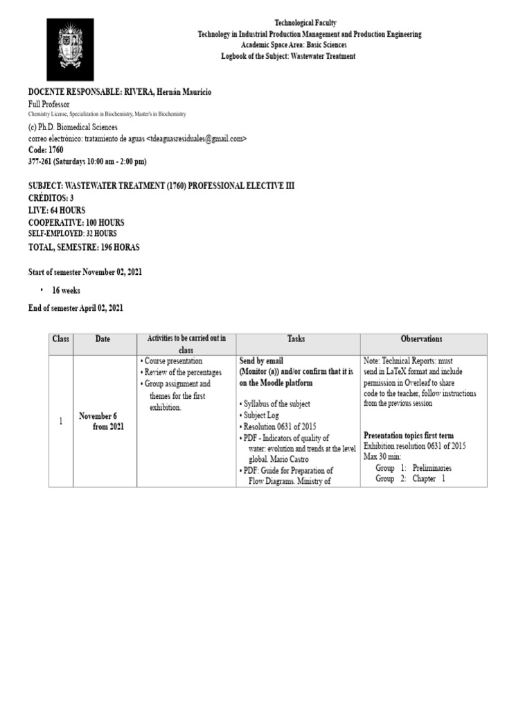 Water Treatment Log 2021-2 | PDF | Sewage Treatment | Water