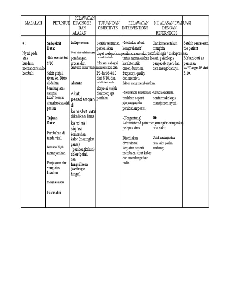 NCP - Nyeri Akut | PDF