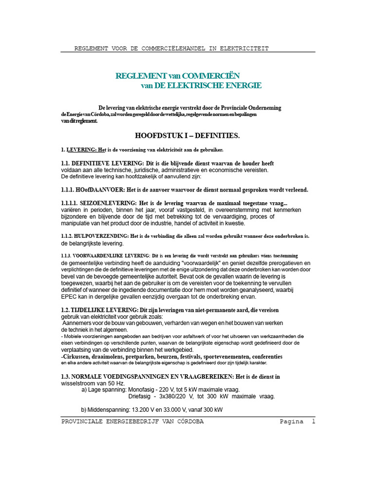 EPEC Reglement | PDF