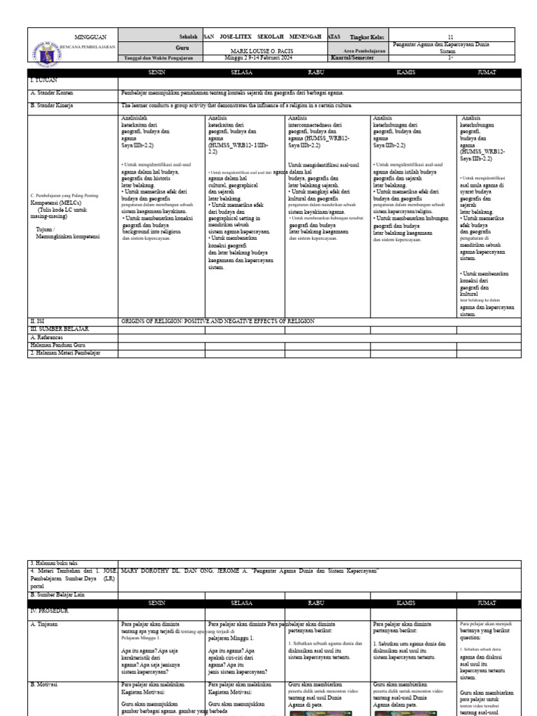 DLP Minggu 2 Iwrbs | PDF