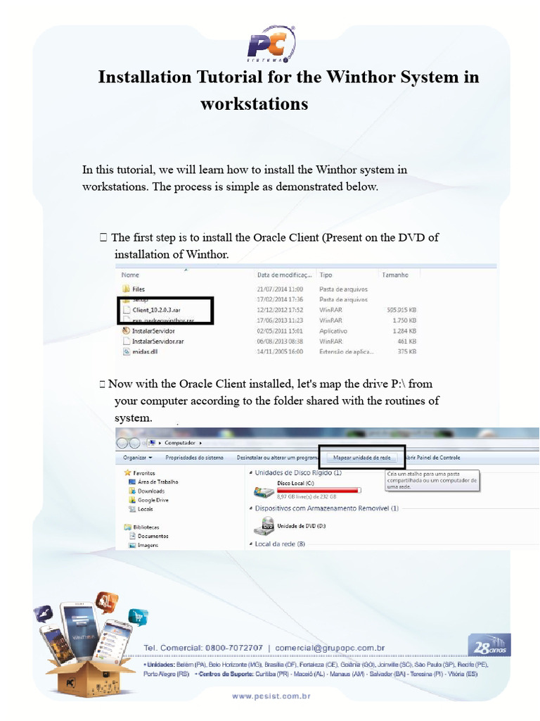 Winthor Installation Tutorial | PDF