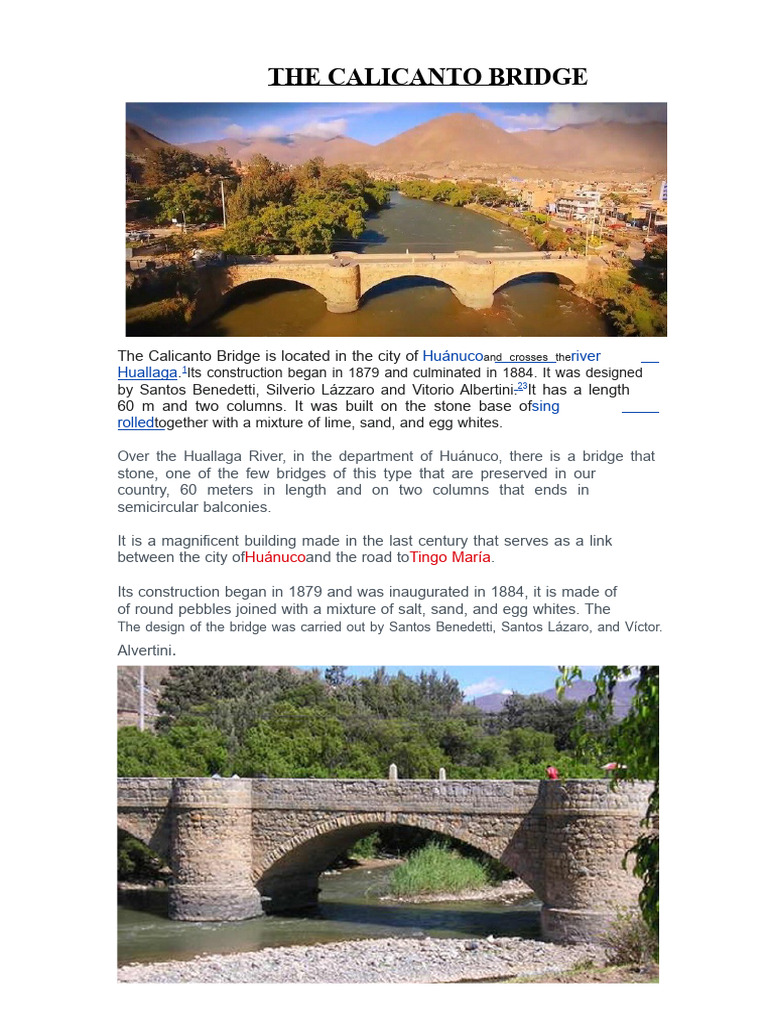 The Calicanto Bridge | PDF