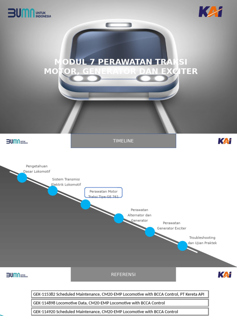 Perawatan Motor Traksi GE761 dan Sistemnya | PDF