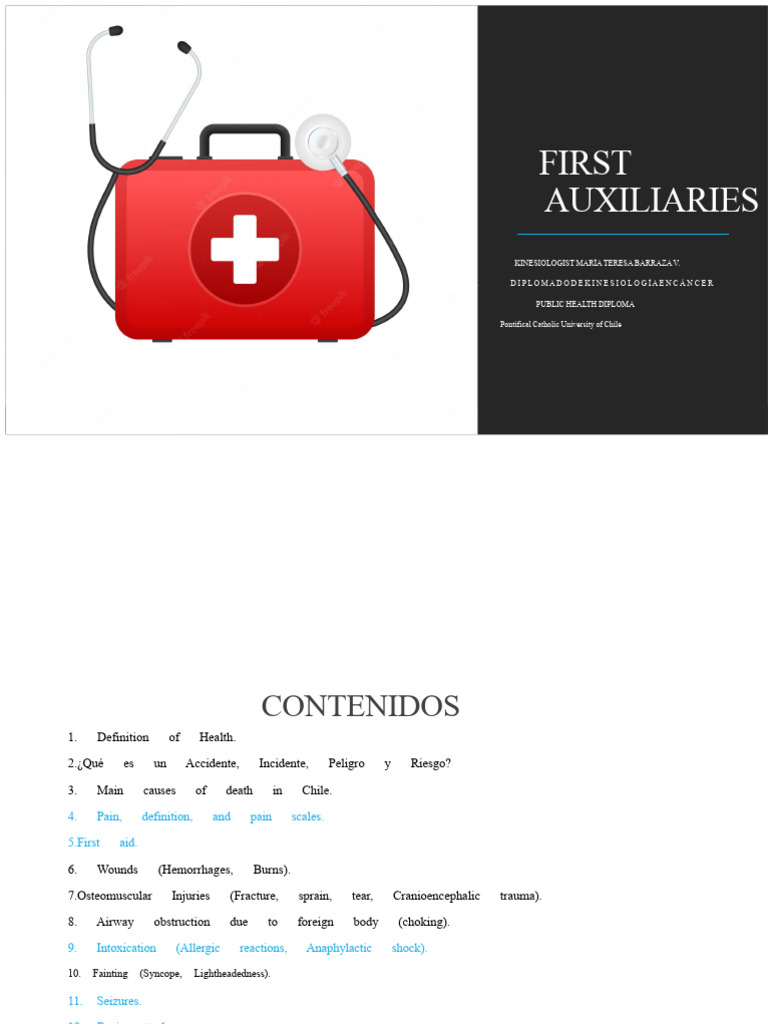 First Aid 2024 | PDF | Burn | Pain