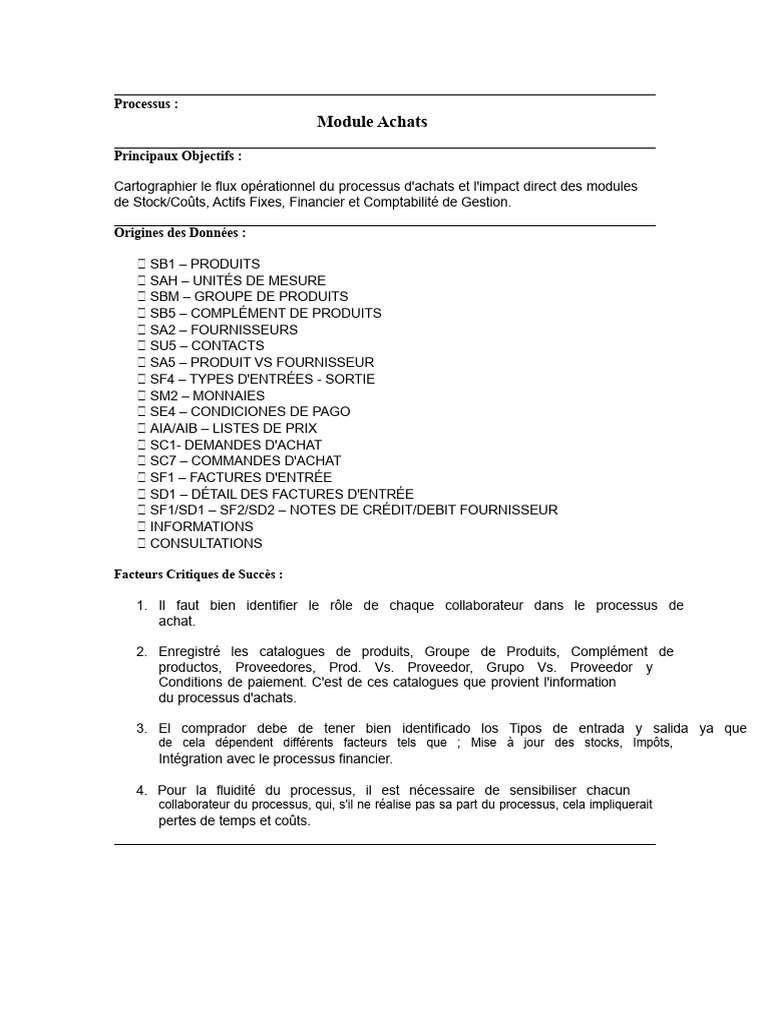 Optimisation du Processus d'Achats | PDF | Facture | Business