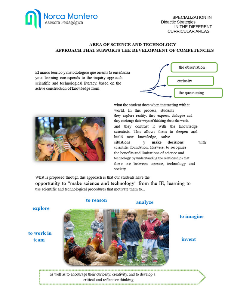 1 Approach Area of Science and Technology | PDF | Science | Knowledge