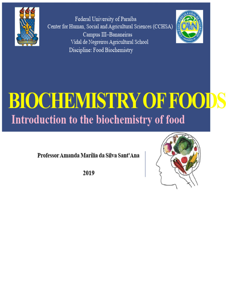 Class 1. INTRODUCTION TO FOOD BIOCHEMISTRY PDF | PDF | Foods | Nutrition