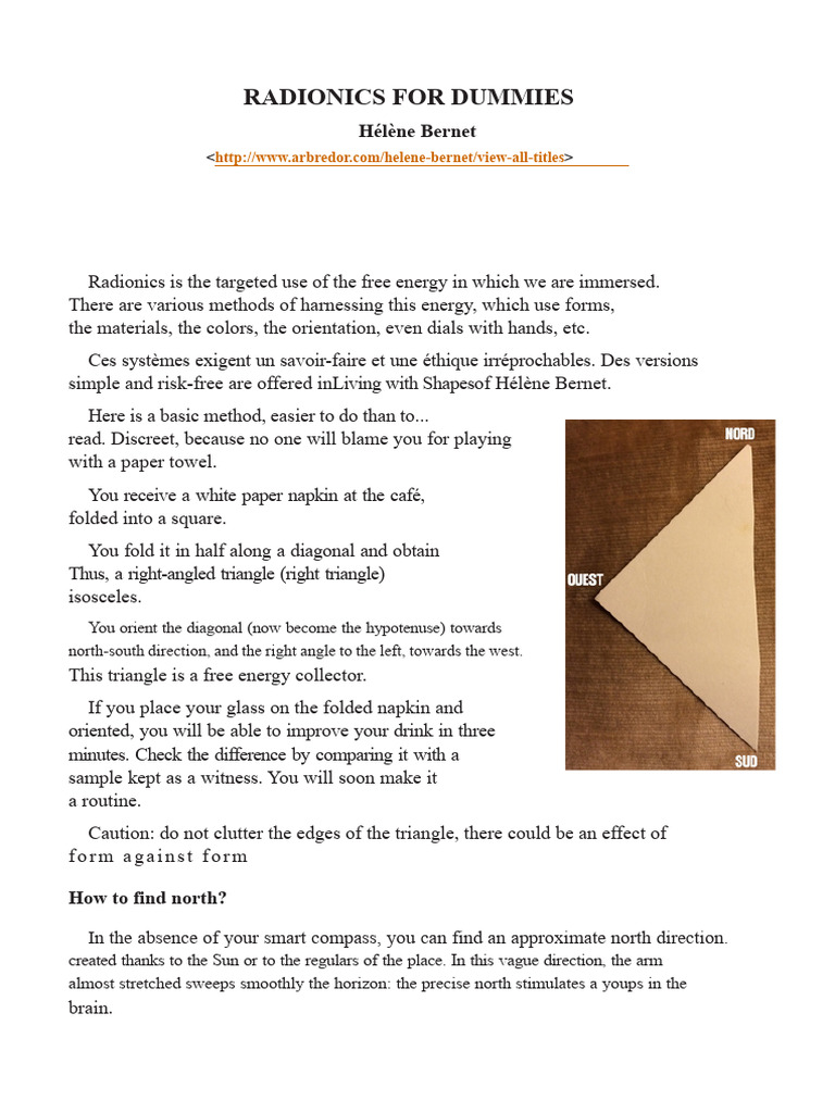 Introduction to Radionics Techniques | PDF
