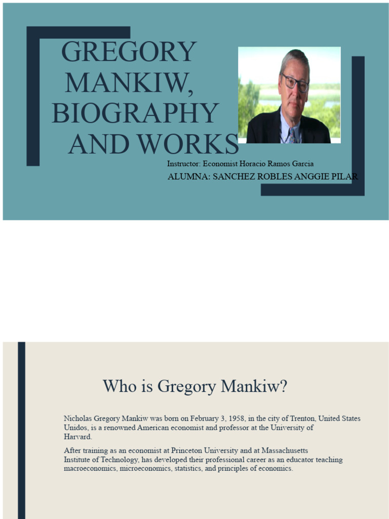 Gregory Mankiw, Biography and Works | PDF