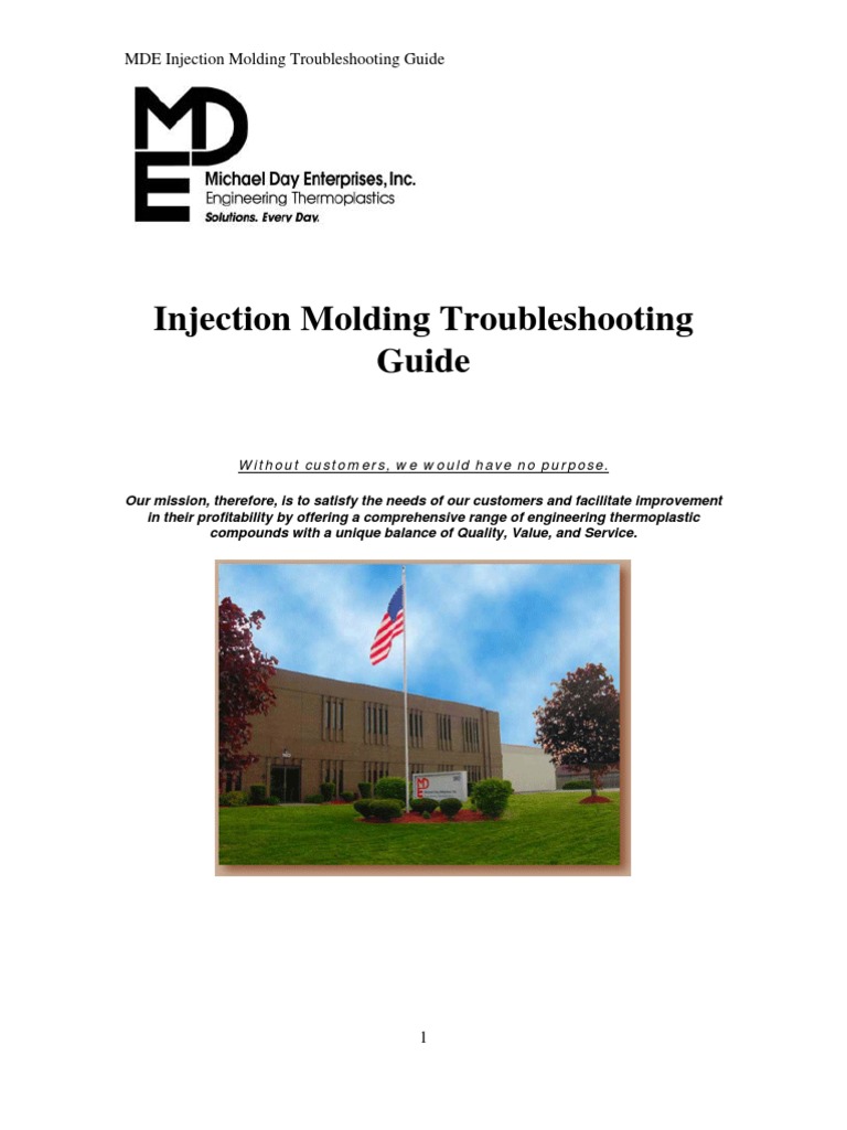 Mde Injection Molding Troubleshooting Guide | PDF | Technology ...