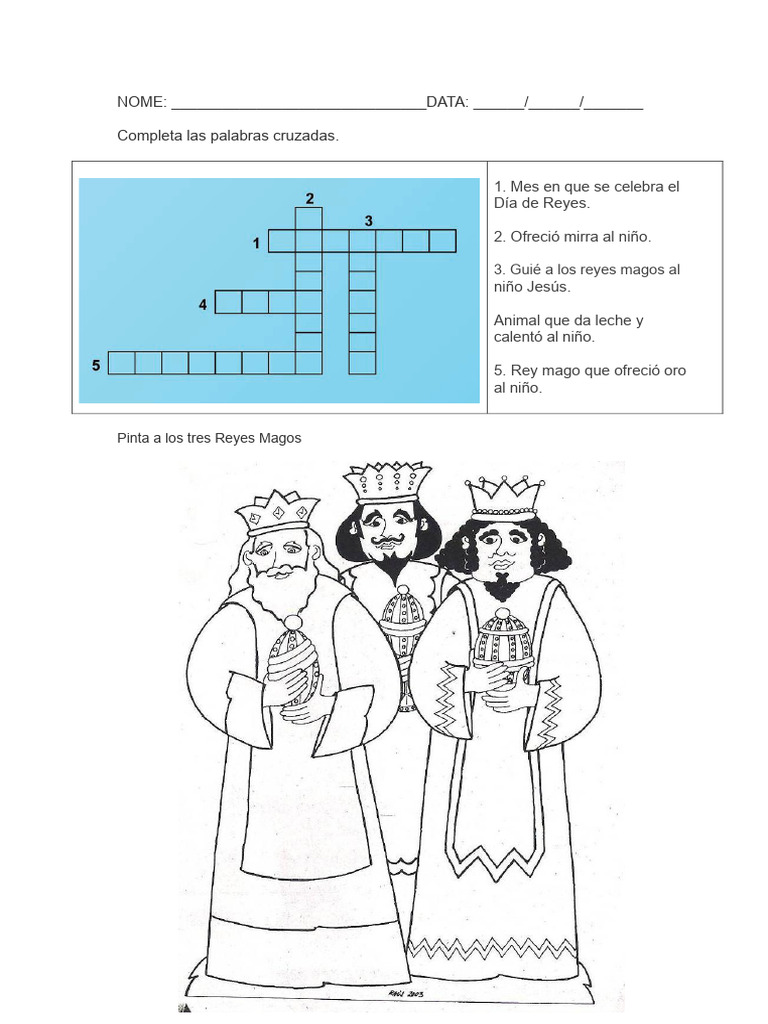 Actividades de Reyes Magos para Niños | PDF