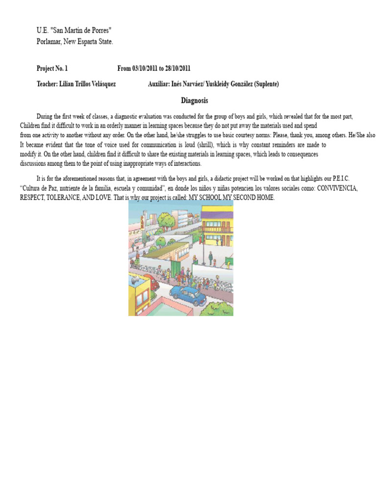 Educational Project: My School, My Home | PDF | Communication | Learning