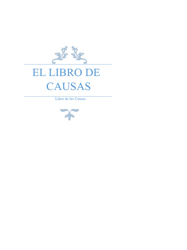 Liber de Causis: Filosofía Medieval | PDF | neoplatonismo | Metafísica
