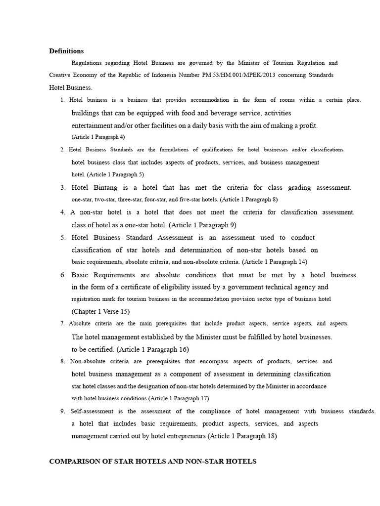 Comparison of Starred Hotels | PDF | Bathroom | Jakarta