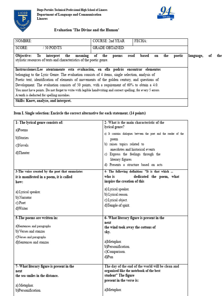 Evaluation of Lyrical Genre Concepts | PDF | Poetry | Genre