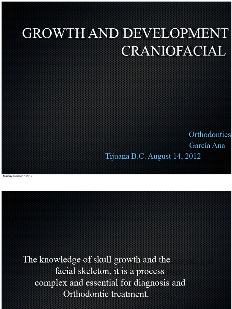 Craniofacial Growth and Development Guide | PDF | Anatomy | Human Anatomy