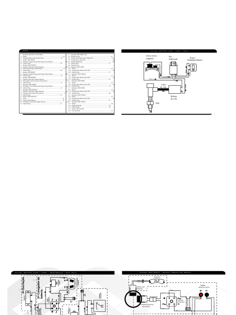 Skema Listrik Generator Putih | PDF